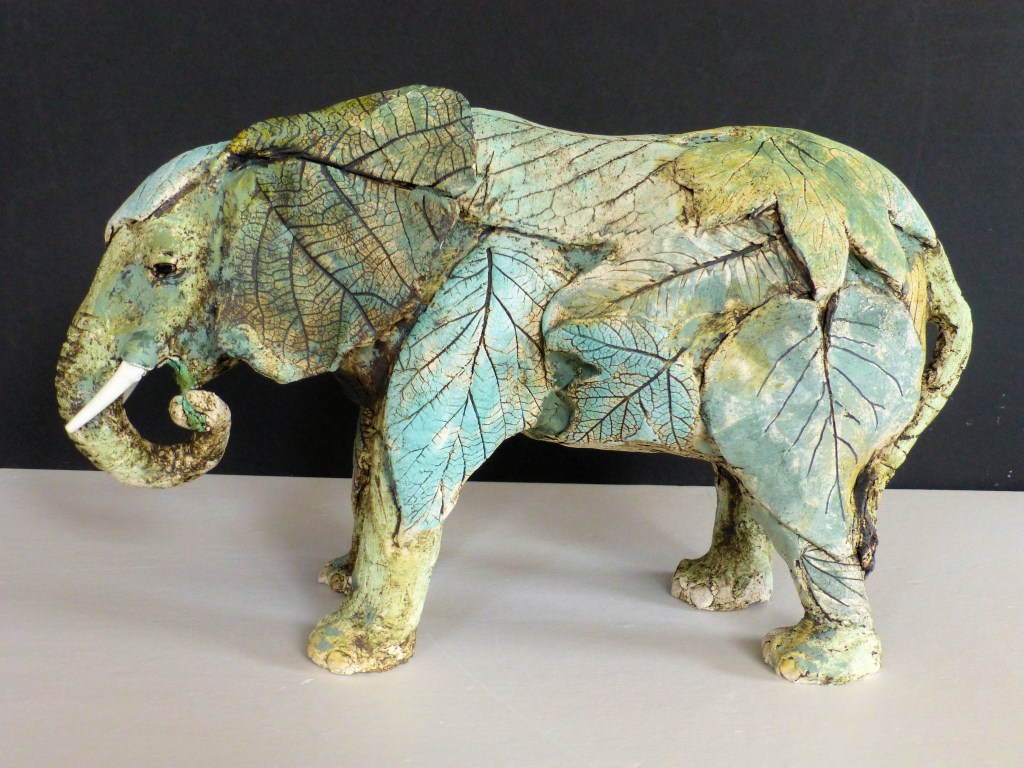 Forest elephant; ceramic – Hilary Bradt